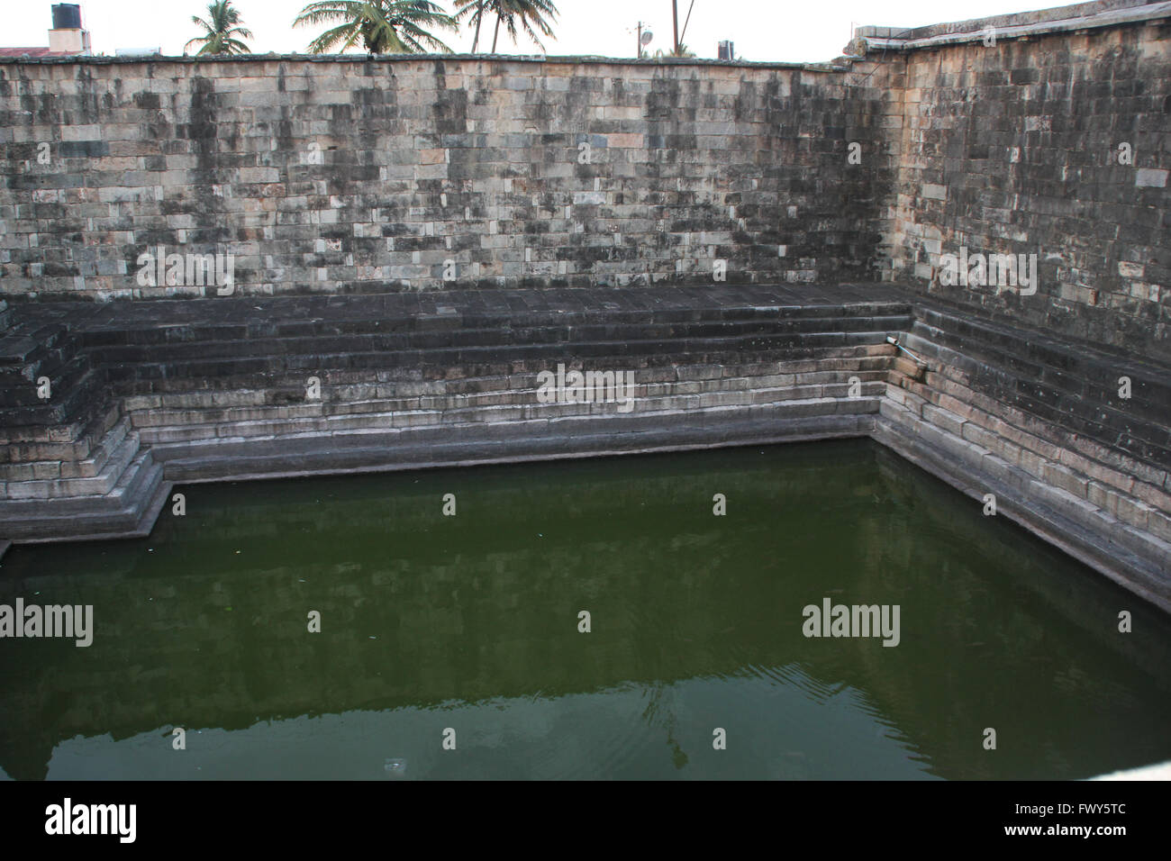 Chennakesava Temple Tank in Belur, Karnataka, locally known as Kalyani ...