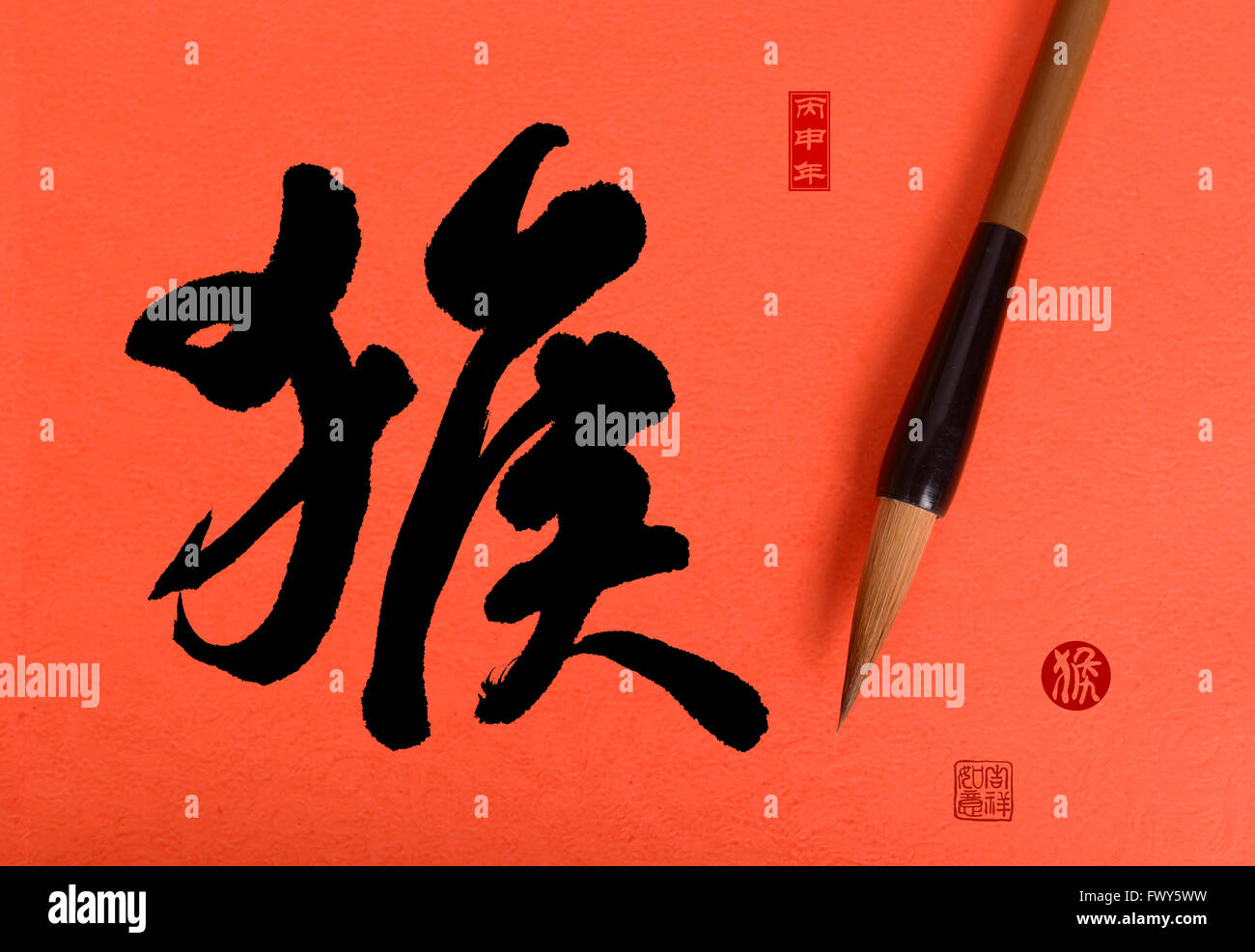 Monkey Writing With Pencil