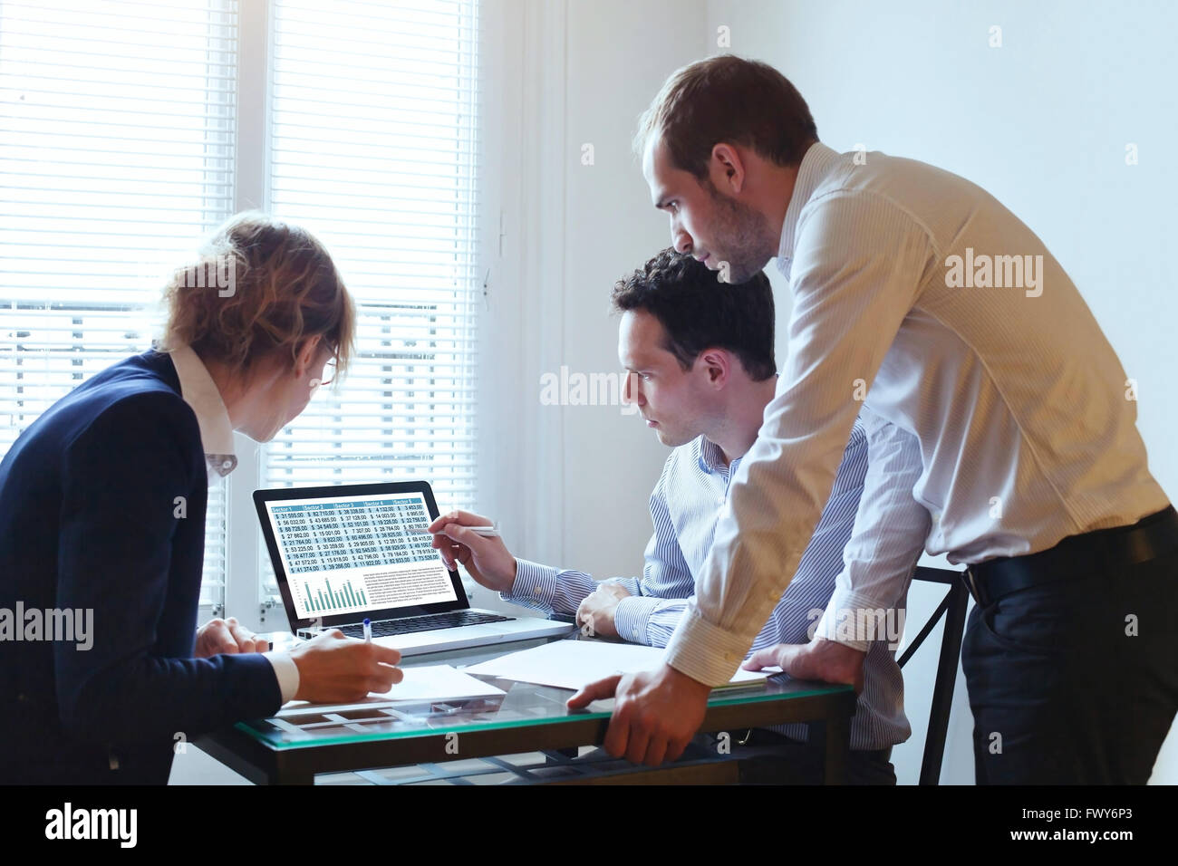 Business team working on meeting hi-res stock photography and images ...
