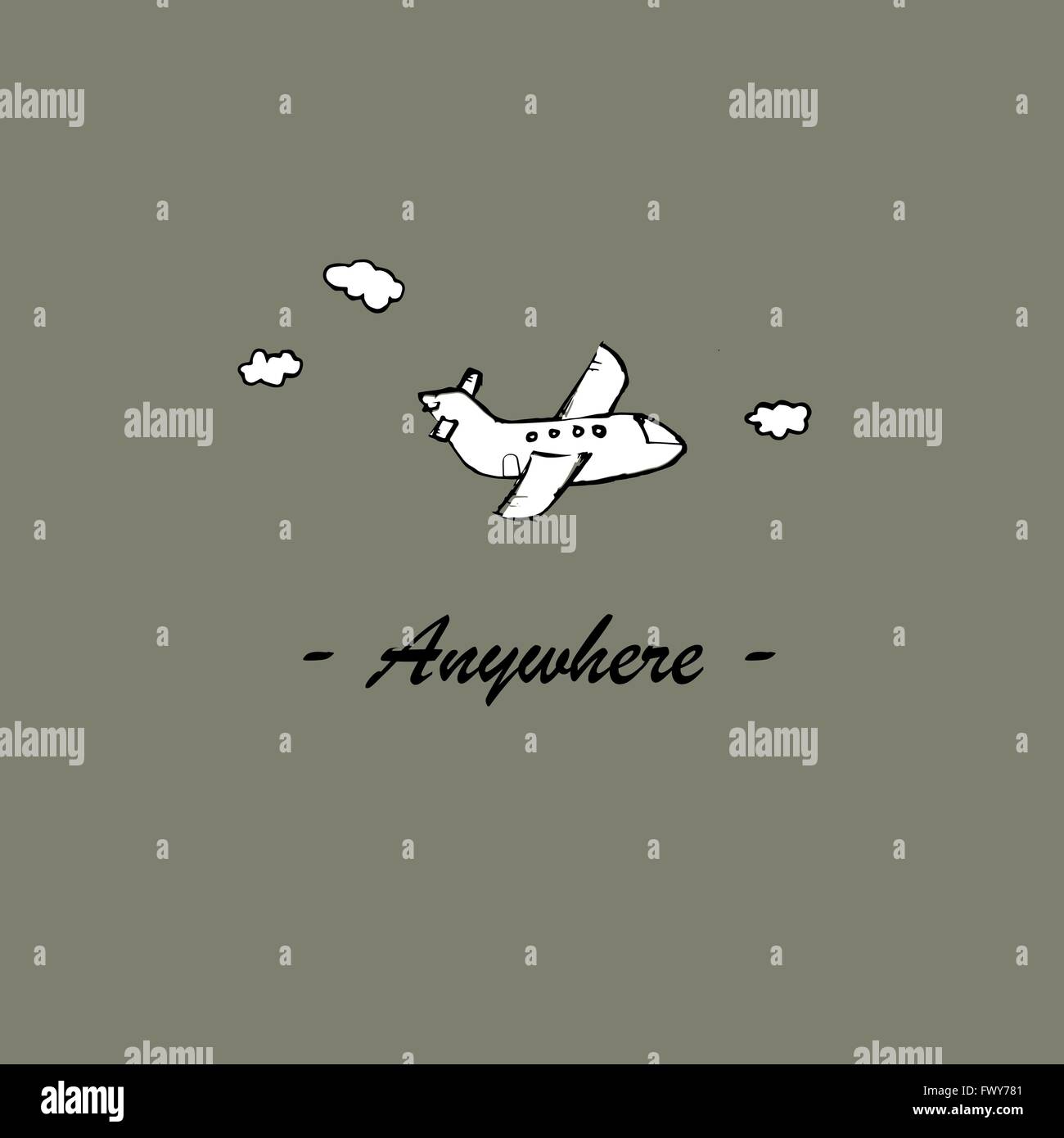 Were not going anywhere Stock Vector Images - Alamy