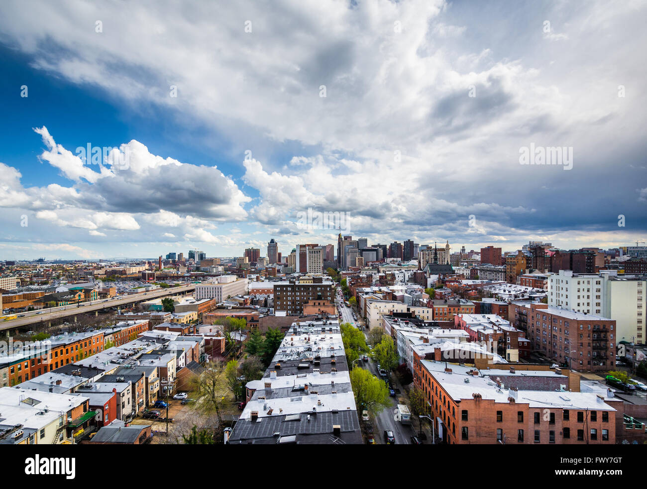 Baltimore City Birds Eye View Baltimore Maryland Aerial View Hi Res