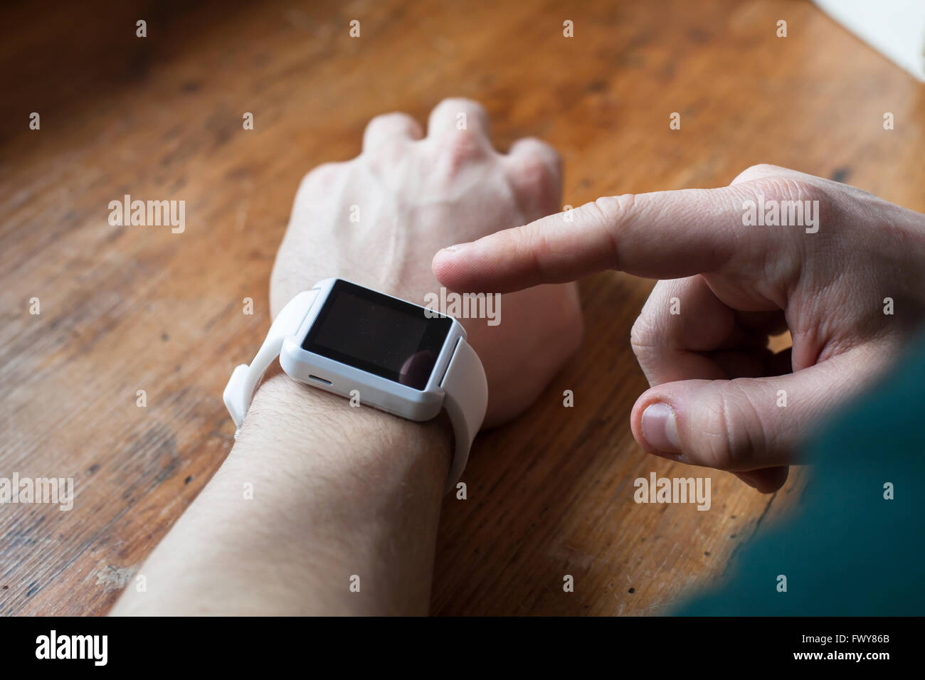 Smart watch on hand hi-res stock photography and images - Alamy