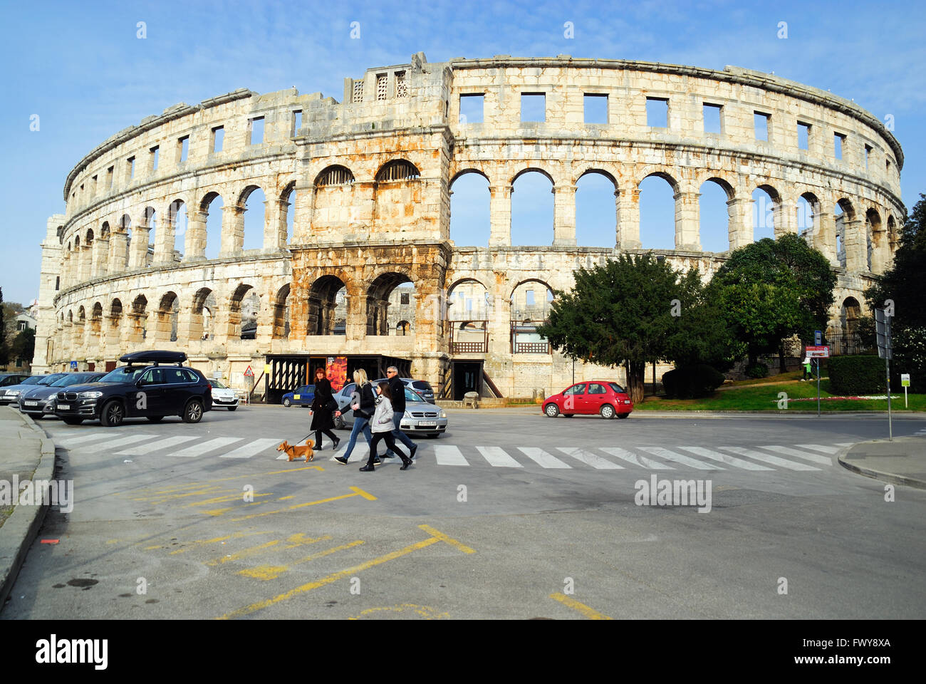 Pula, Istria, Croatia. The Pula Arena is the name of the amphitheatre ...