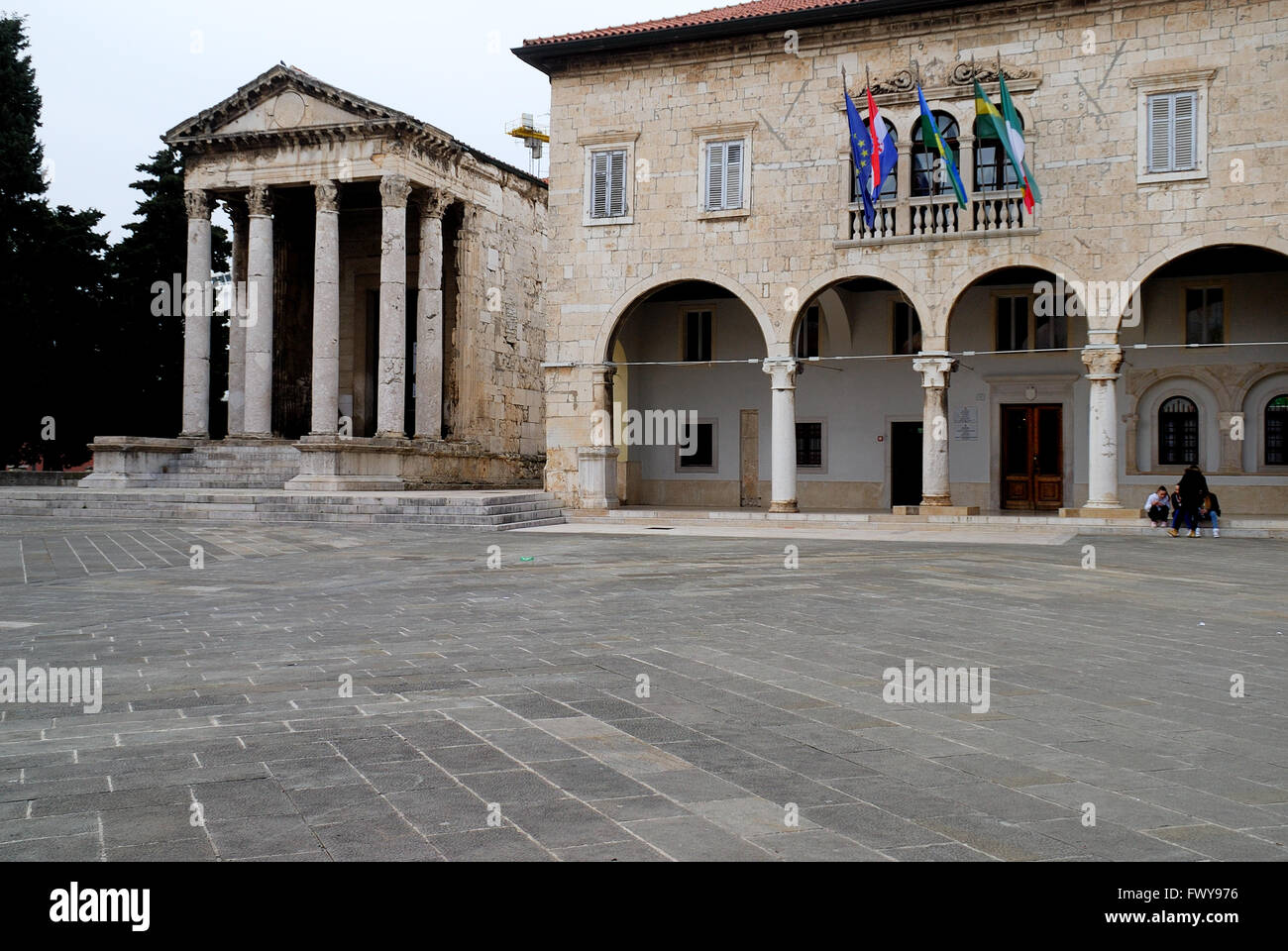 Pula, Istria, Croatia. The Temple of Augustus (Croatian: Augustov hram ...