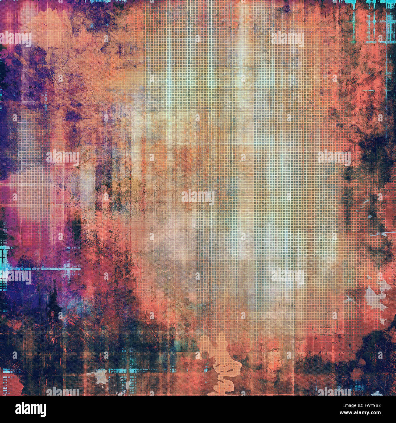 Grunge old-school texture, background for design. With different color ...