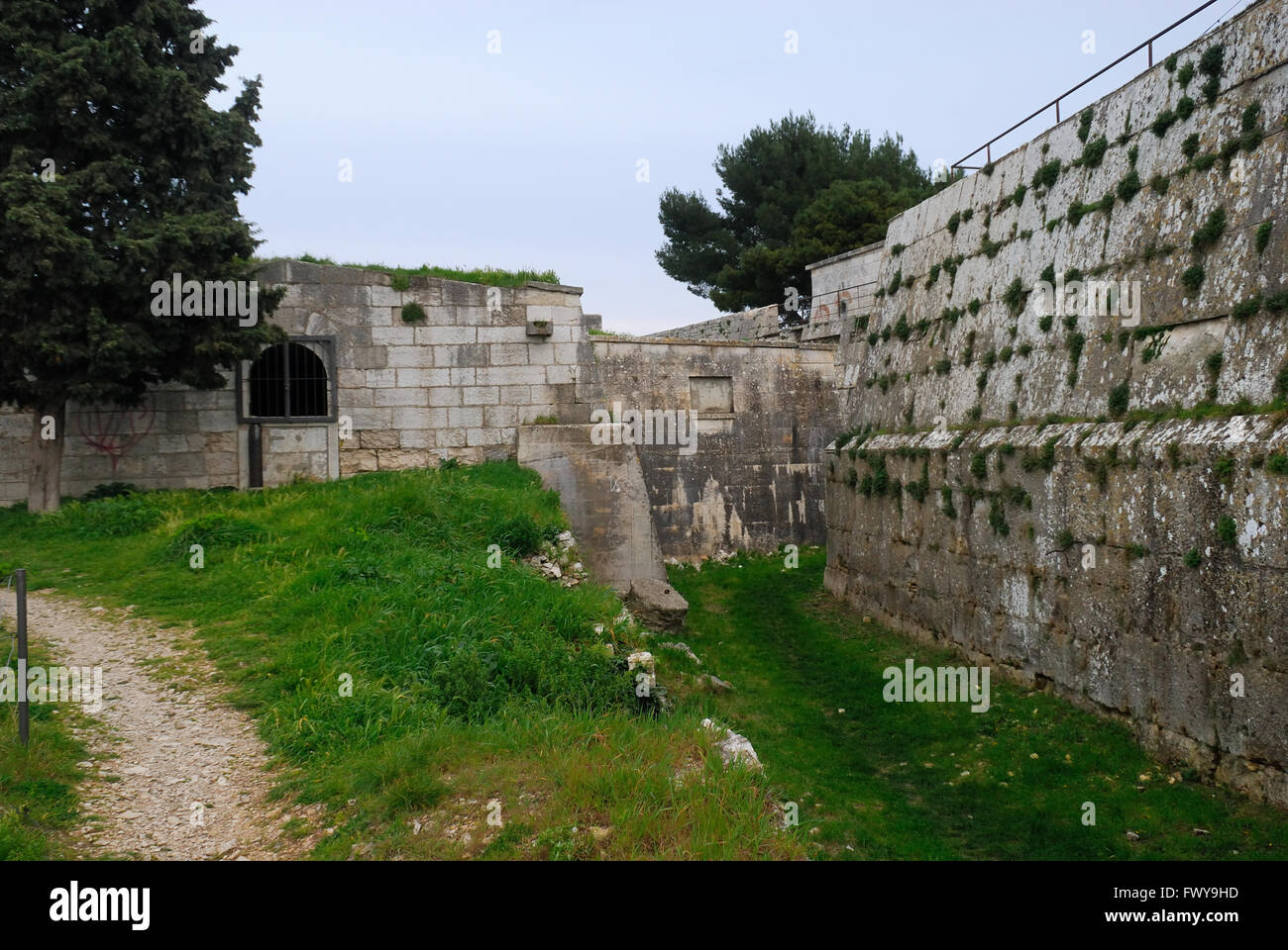 Pula, Istria, Croatia. Pula Castle “Kaštel” is an old fortress built by ...