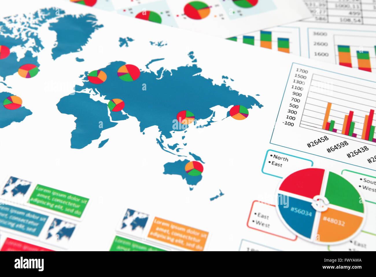 World map charts graphs hi-res stock photography and images - Alamy