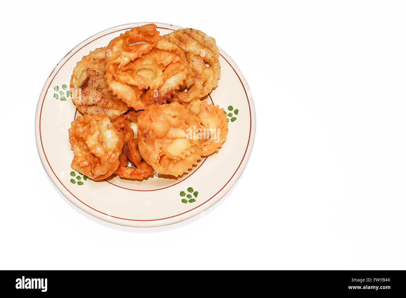 Sud italian (Apulia) typical plate in december: carteddate Stock Photo ...
