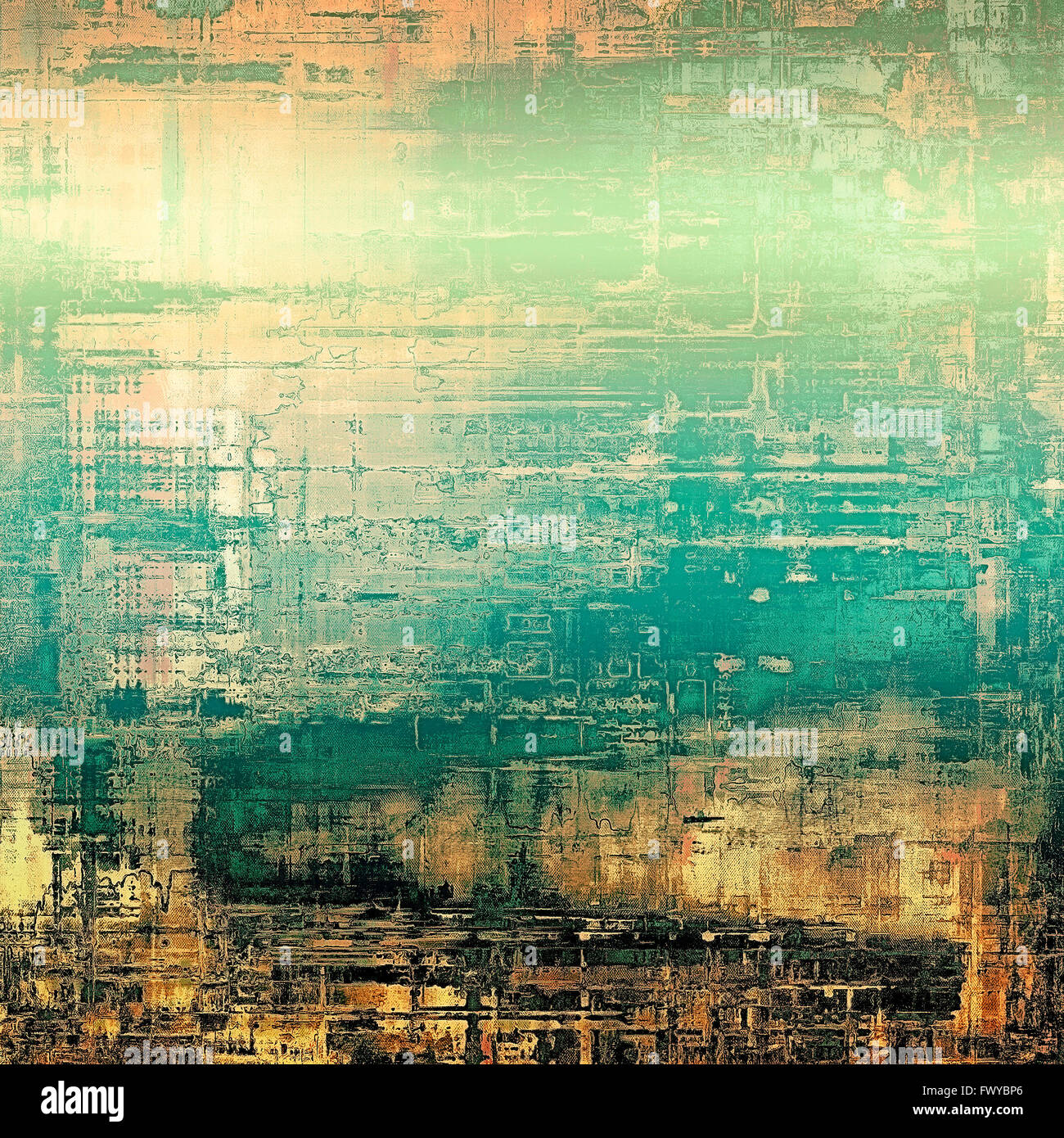 Grunge aging texture, art background. With different color patterns ...