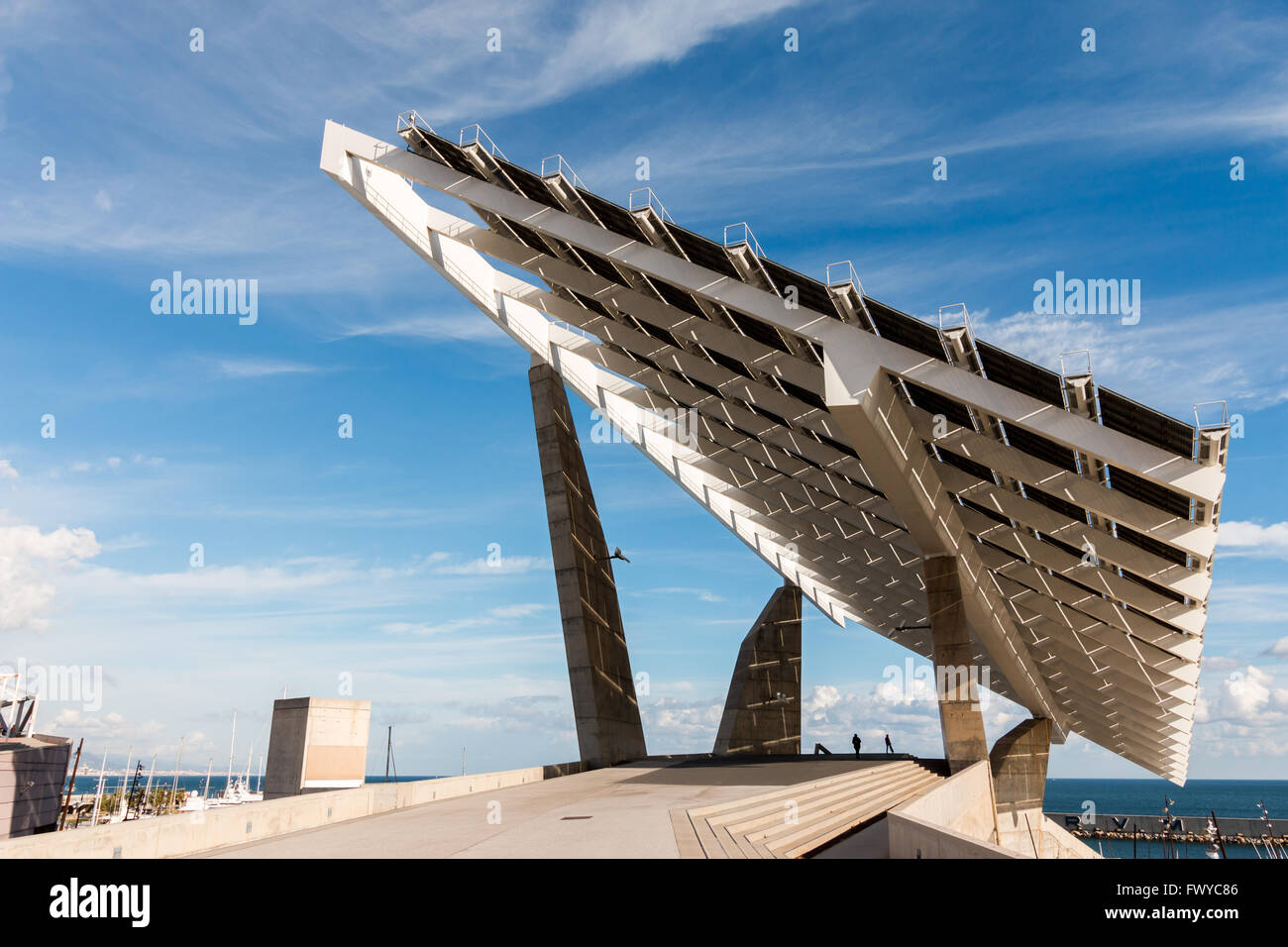 Huge Solar Panel in north of Barcelona. Spain Stock Photo - Alamy
