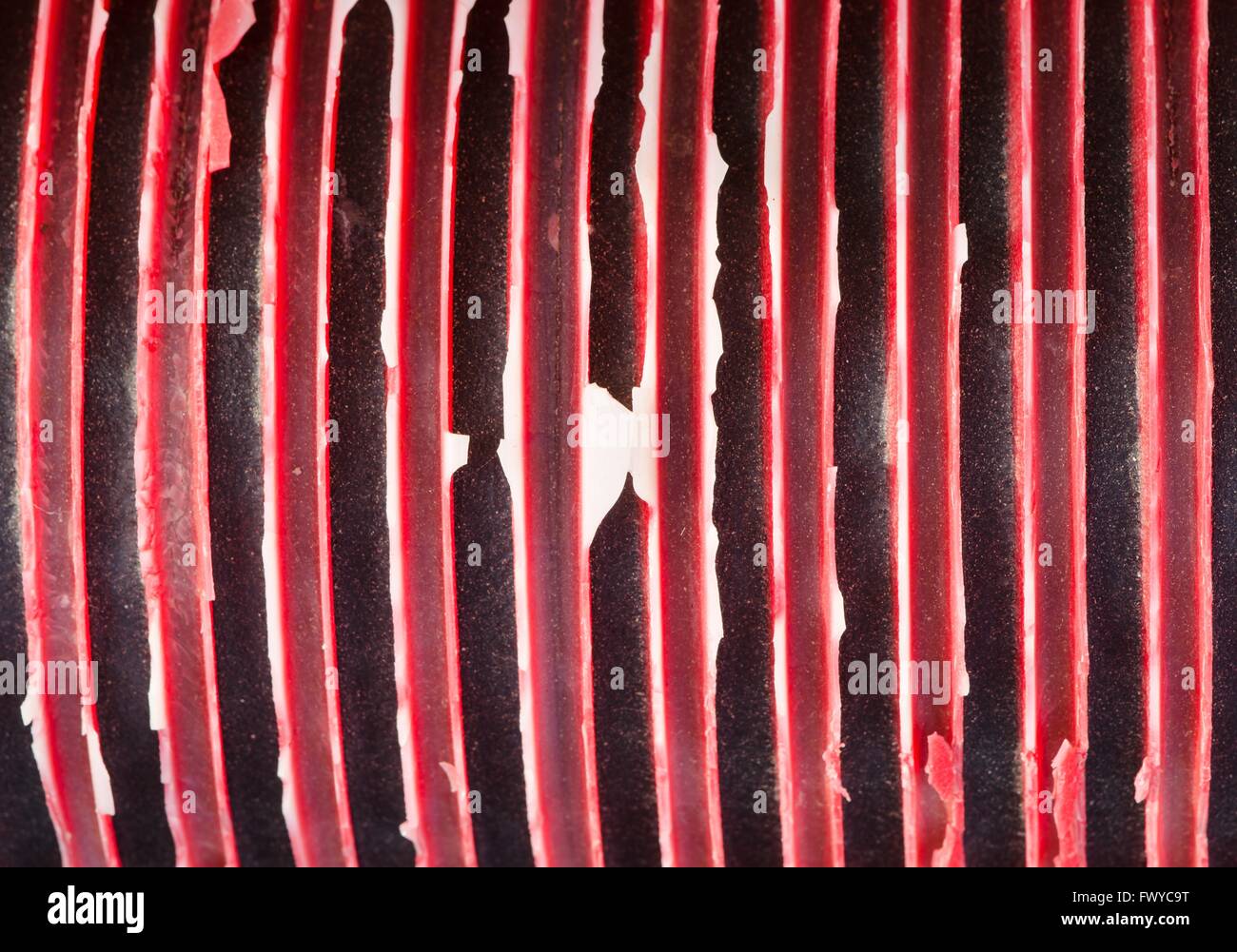 Detail of red plastic pipe texture pattern Stock Photo - Alamy