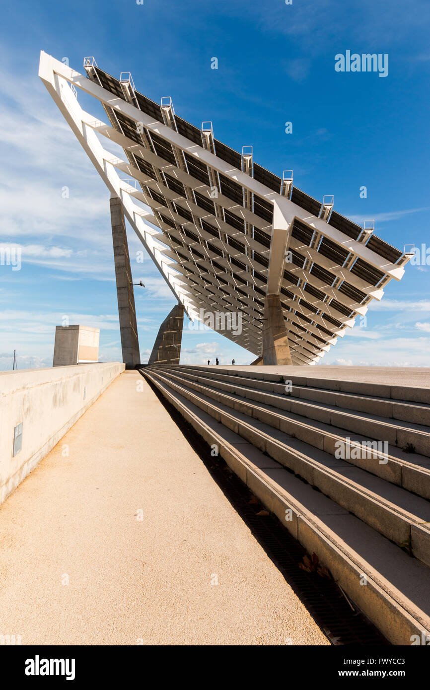 Huge Solar Panel in north of Barcelona. Spain Stock Photo - Alamy