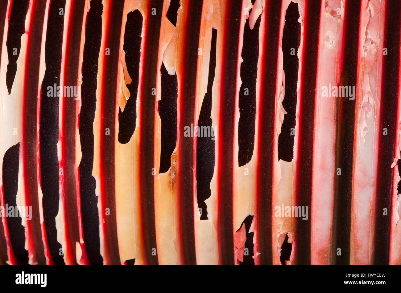 Detail of red plastic pipe texture pattern Stock Photo - Alamy