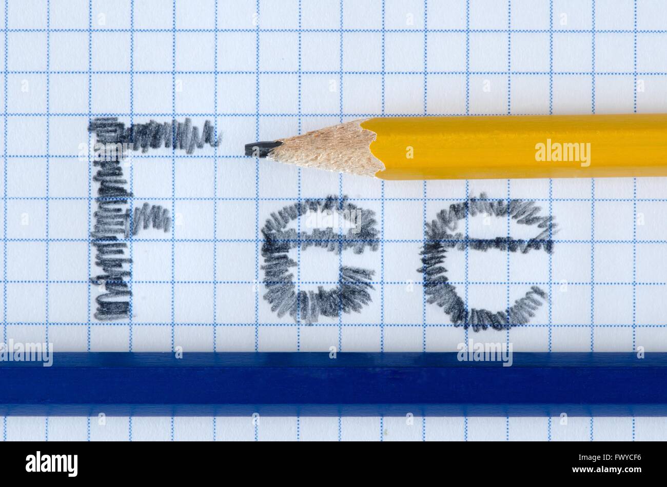 Fee word typed on white paper, yellow and blue pencil Stock Photo - Alamy