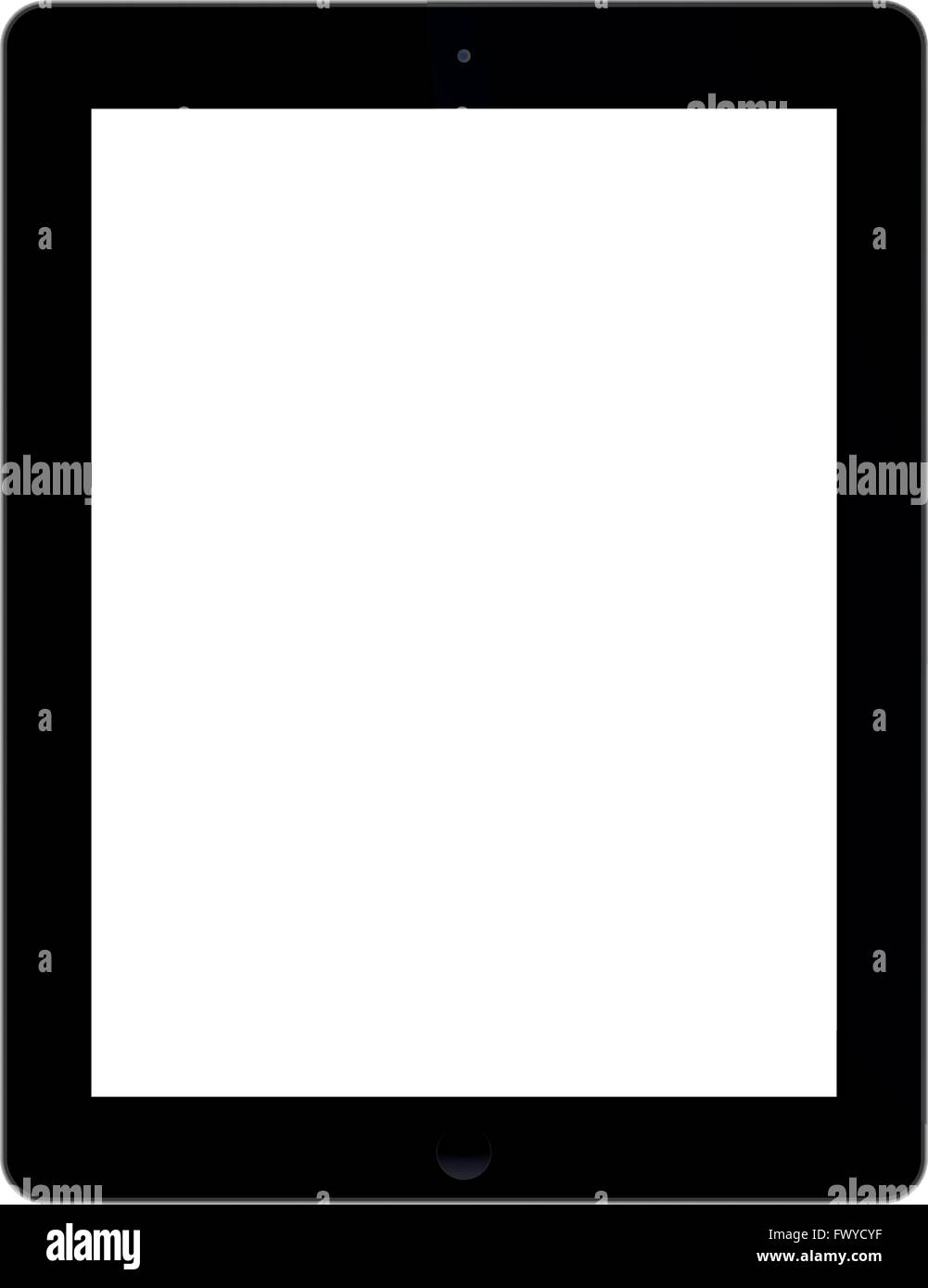 Ipad white background Stock Vector Images - Alamy
