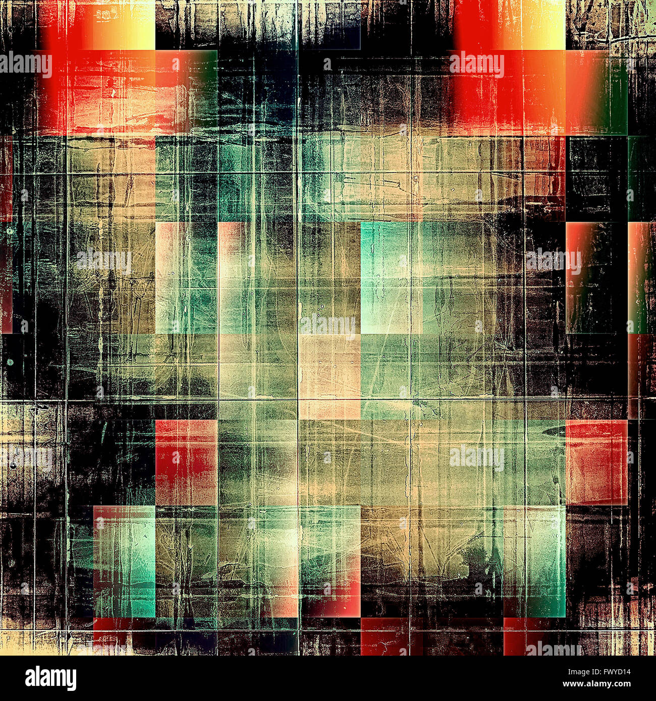 Abstract retro background or old-fashioned texture. With different ...