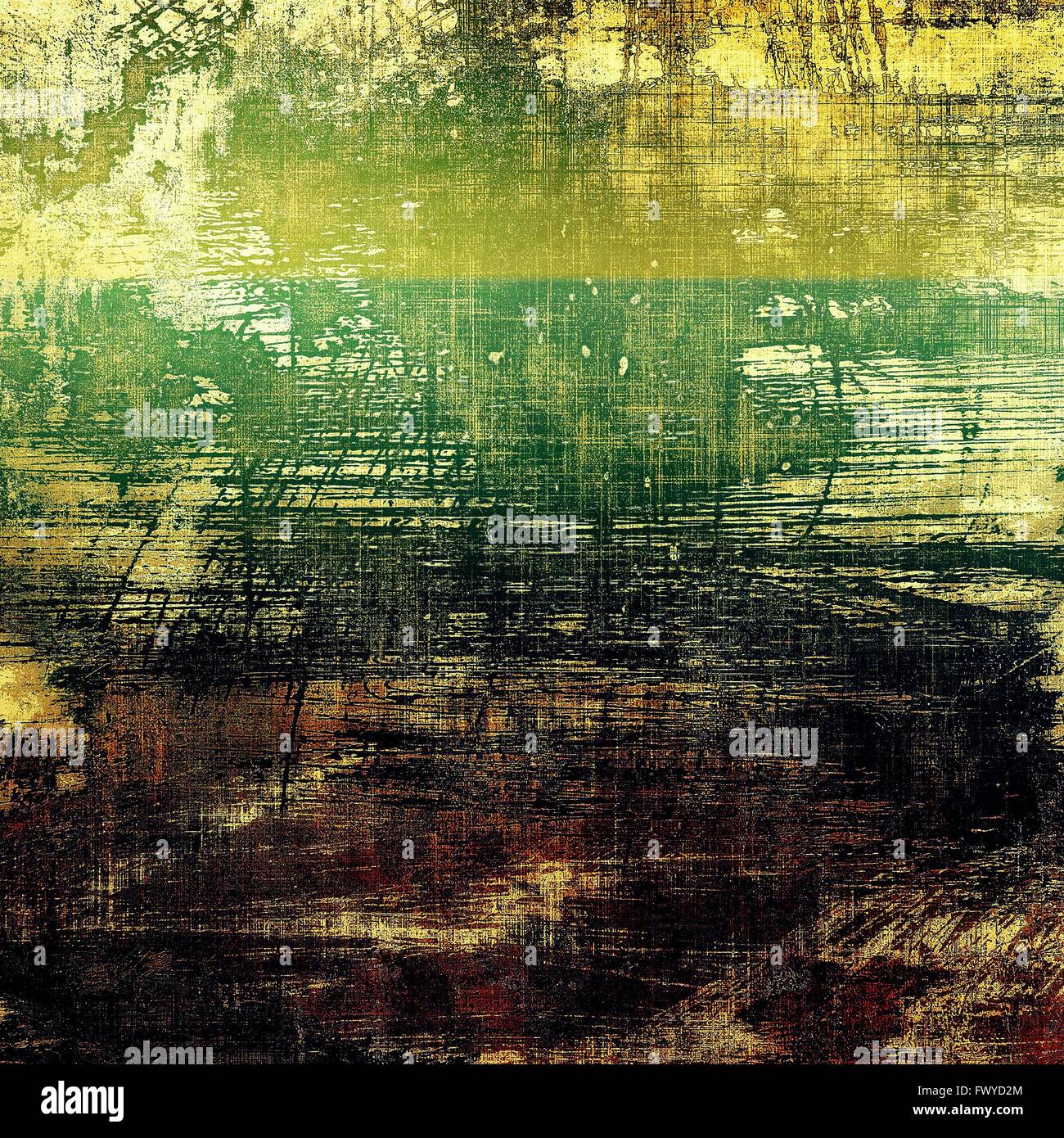 Old scratched retro-style background. With different color patterns ...