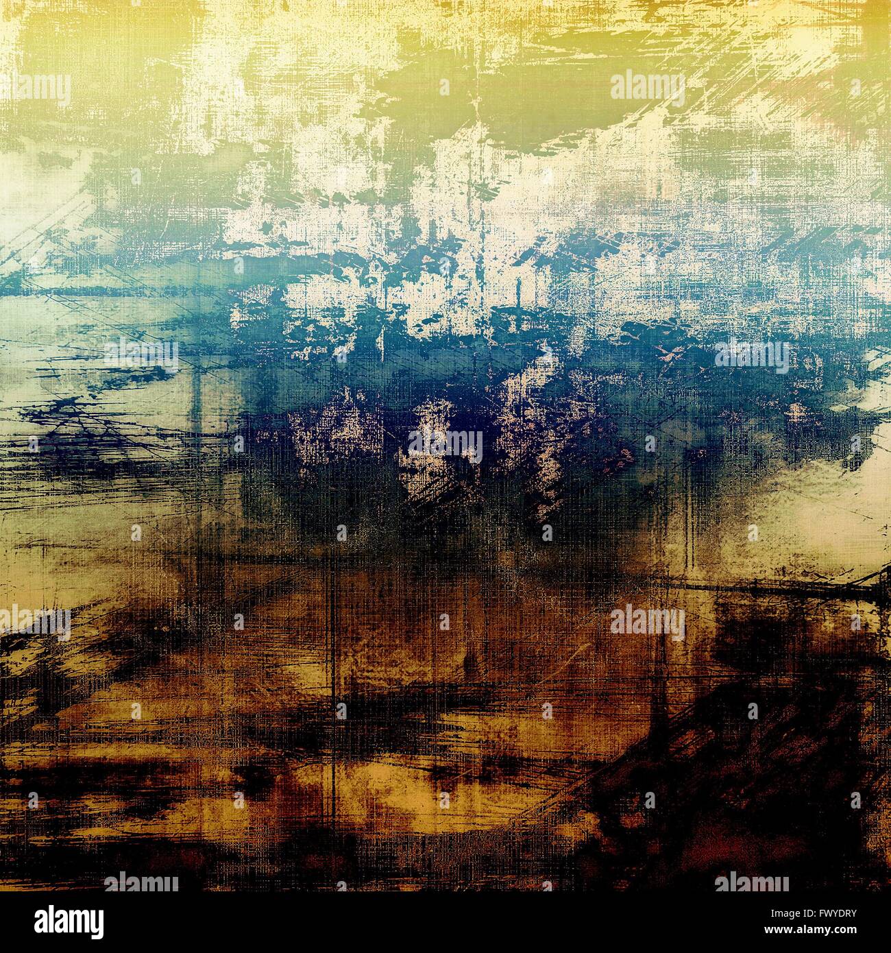 Old scratched retro-style background. With different color patterns ...