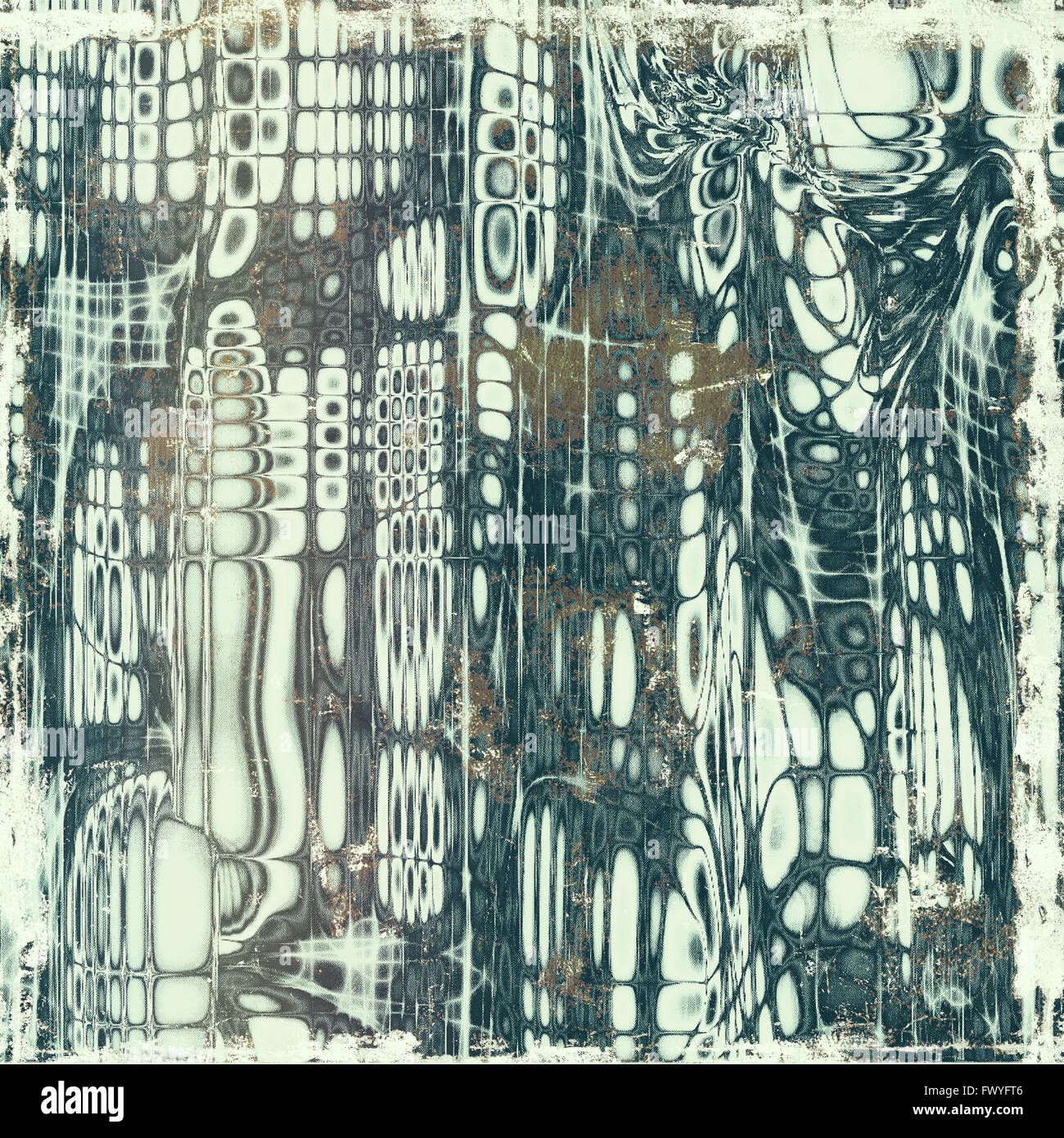 Abstract grunge background with retro design elements and different ...