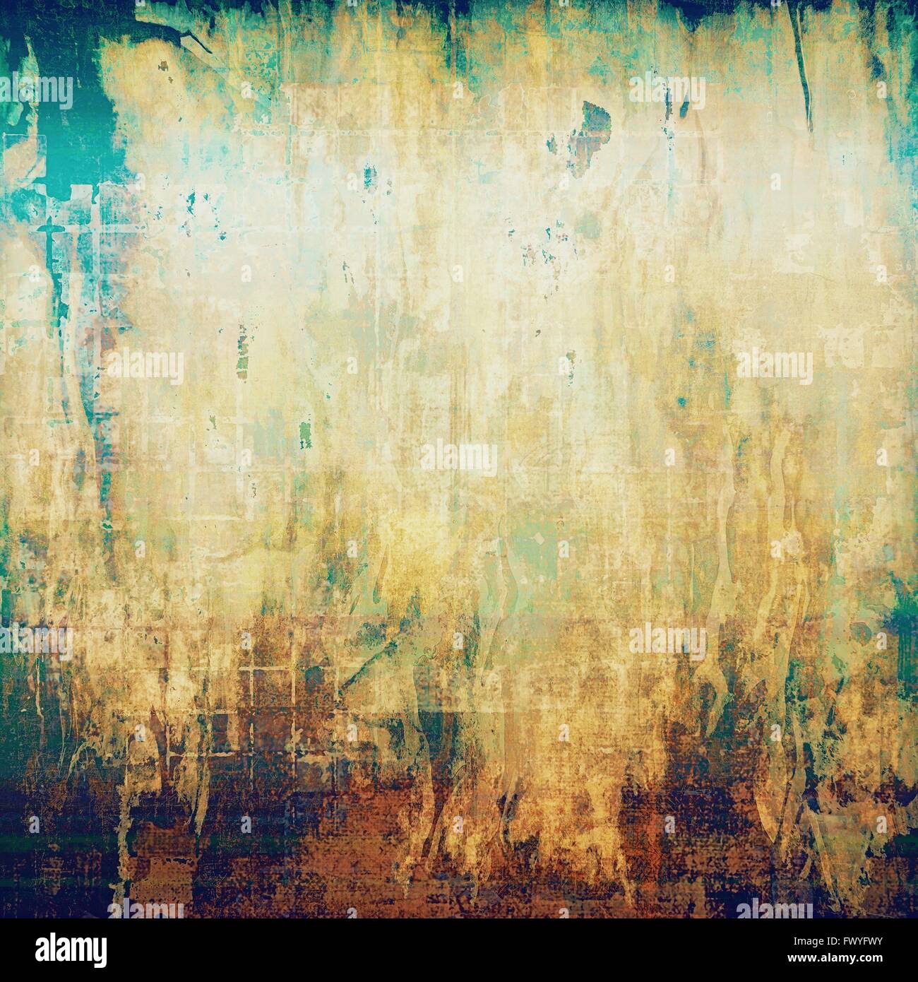 Old abstract texture with grunge stains. With different color patterns ...