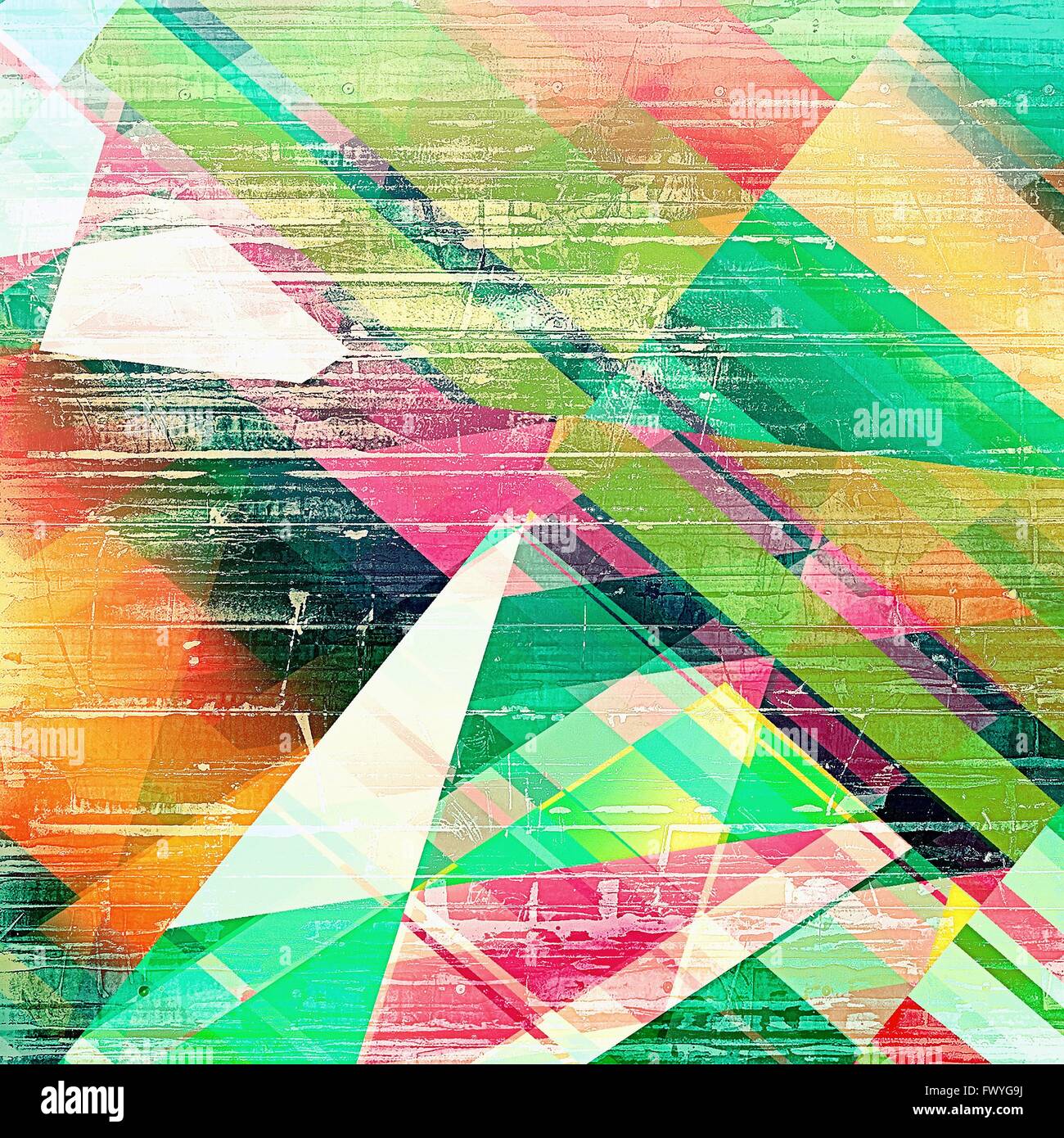 Geometric grunge background with old abstract texture and different ...