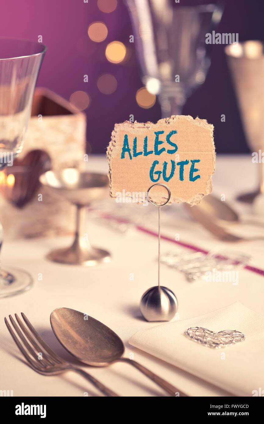 Alles gute hi-res stock photography and images - Alamy