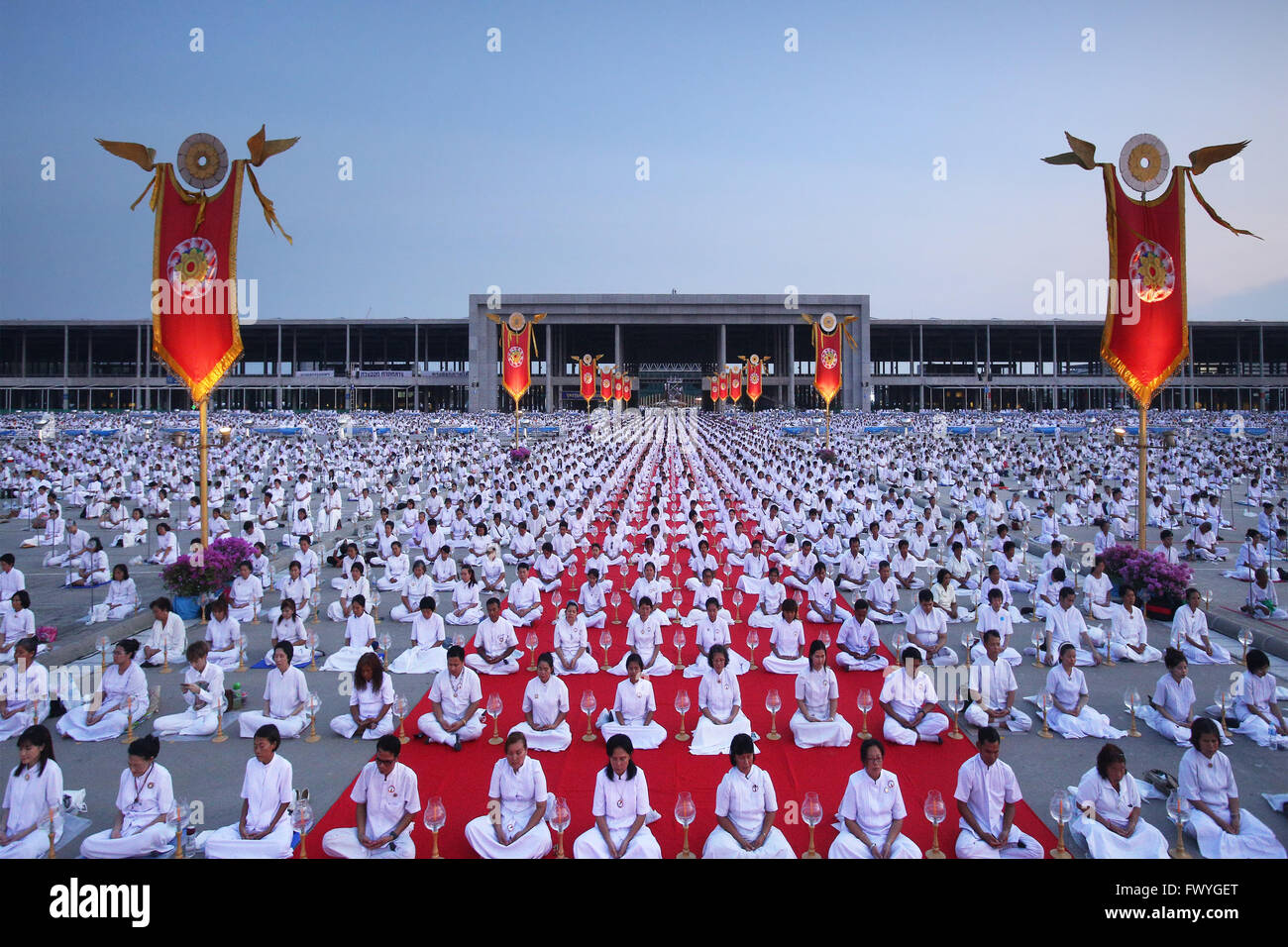 Makha Bucha Day, Magha Puja Day, Theravada Buddhist holiday, mass ...
