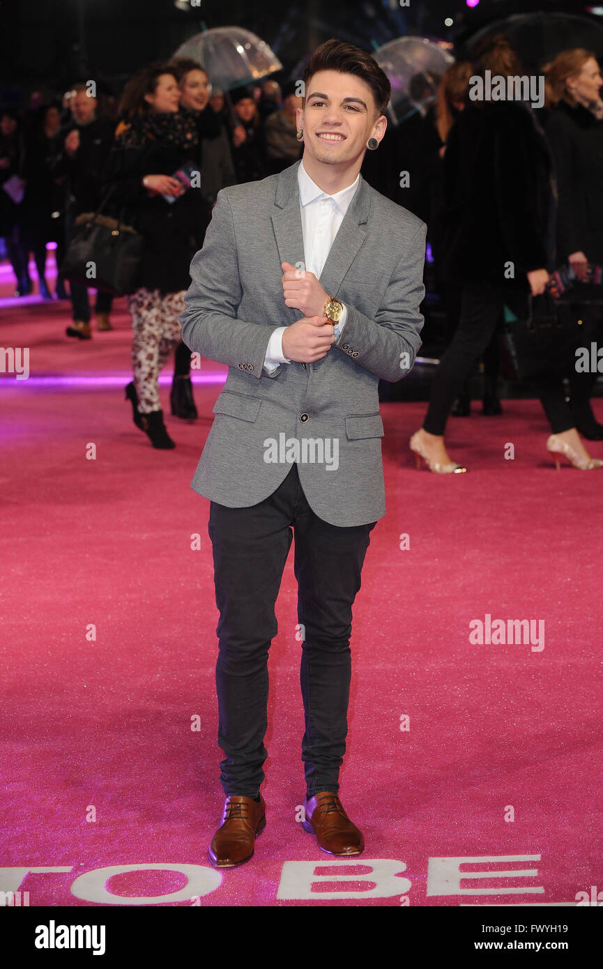 Jake Sims attends the UK Premiere of How To Be Single at Vue West End ...