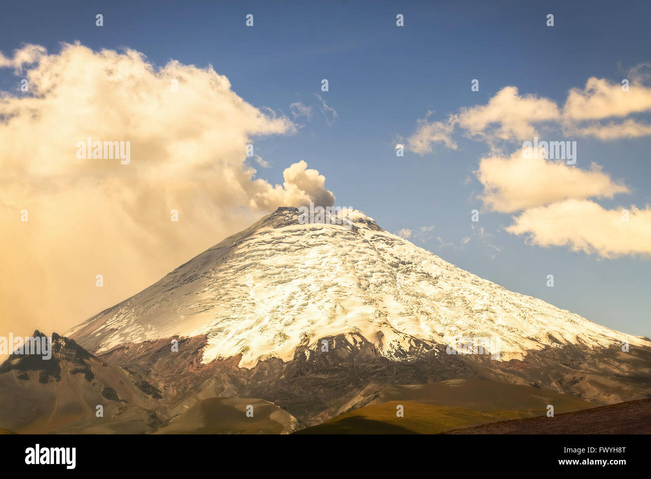 Cotopaxi Volcano Day Eruption, Ecuador, South America Stock Photo - Alamy