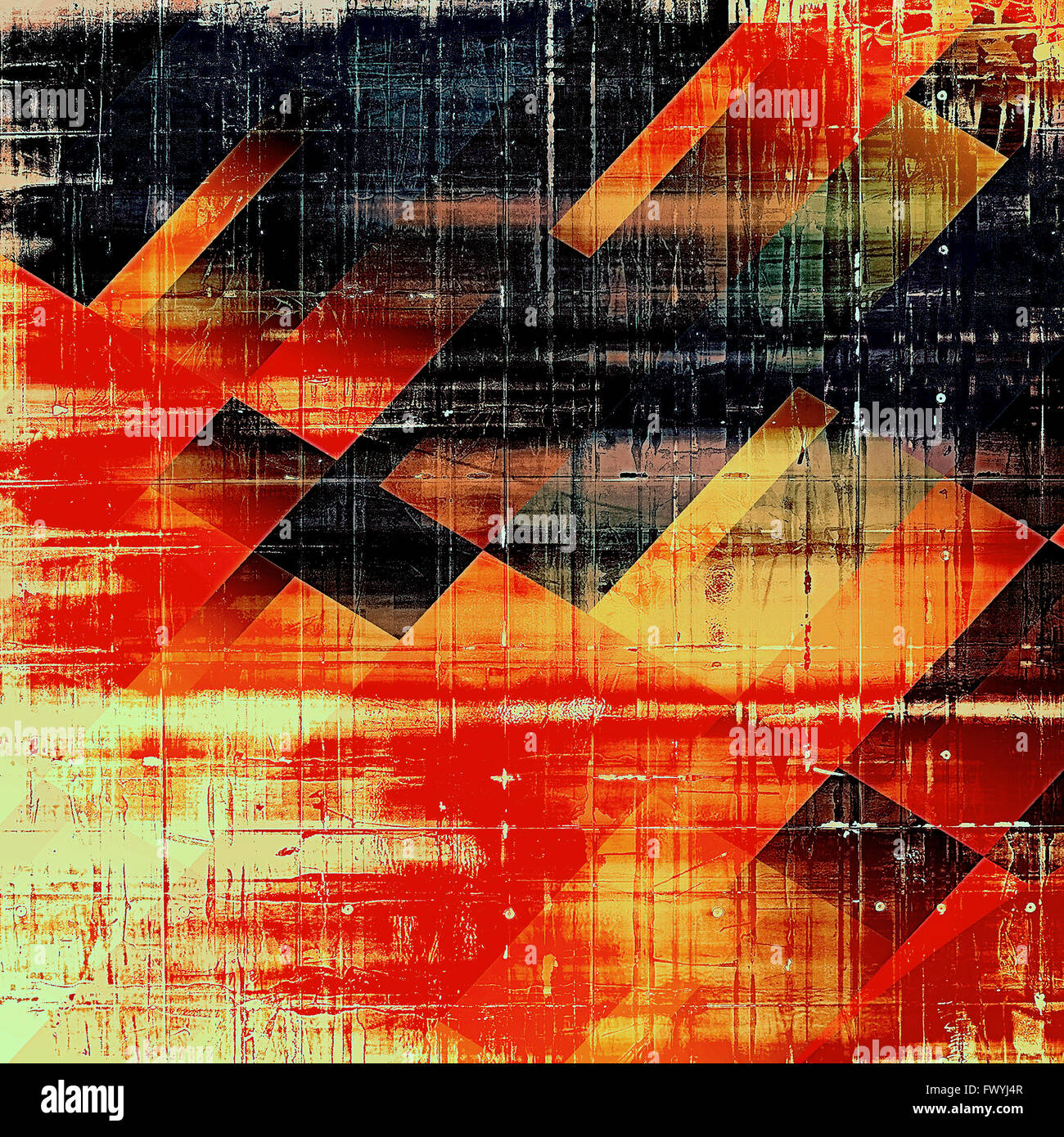 Creative geometric vintage texture or grunge old background for art ...