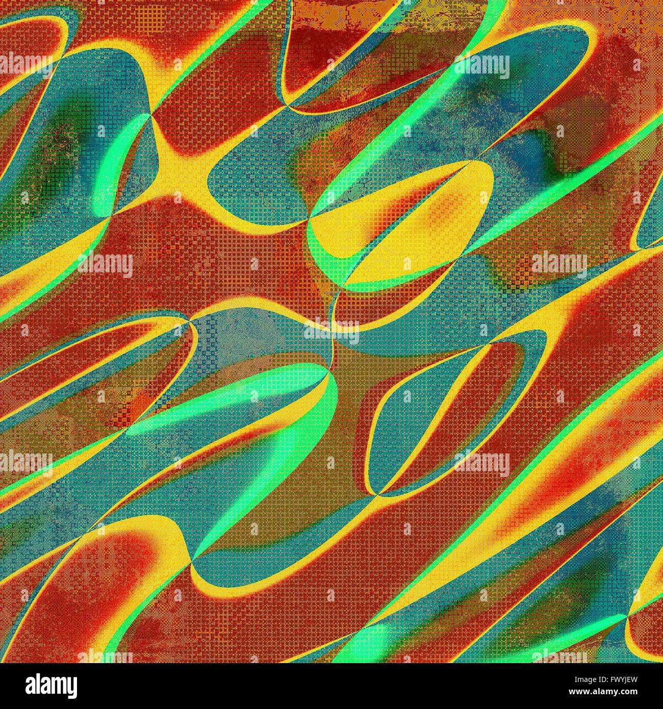 Geometric grunge texture with old background in vintage style. With ...