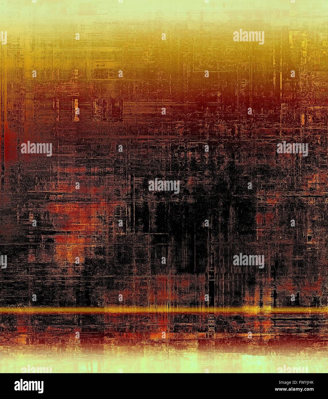 Damaged retro texture with grunge style elements and different color ...