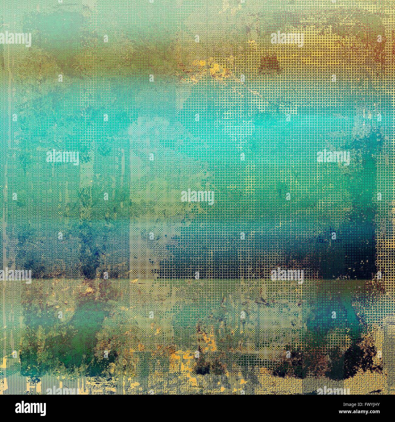 Grunge retro texture, aged background with vintage style elements and ...