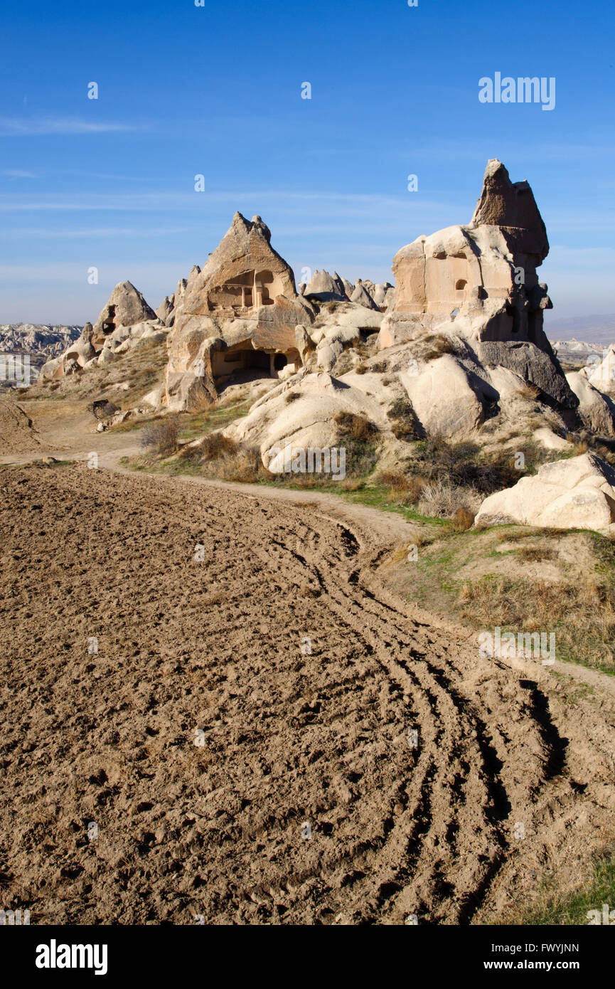 Landscape near Goreme in Cappadocia, Turkey Stock Photo - Alamy