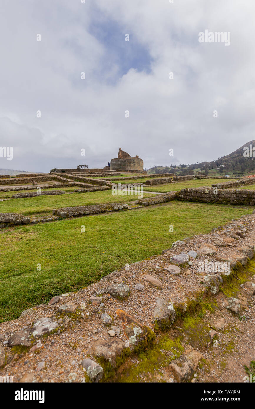 Temple Of The Sun, An Elliptically Shaped Building, Ecuador, South ...
