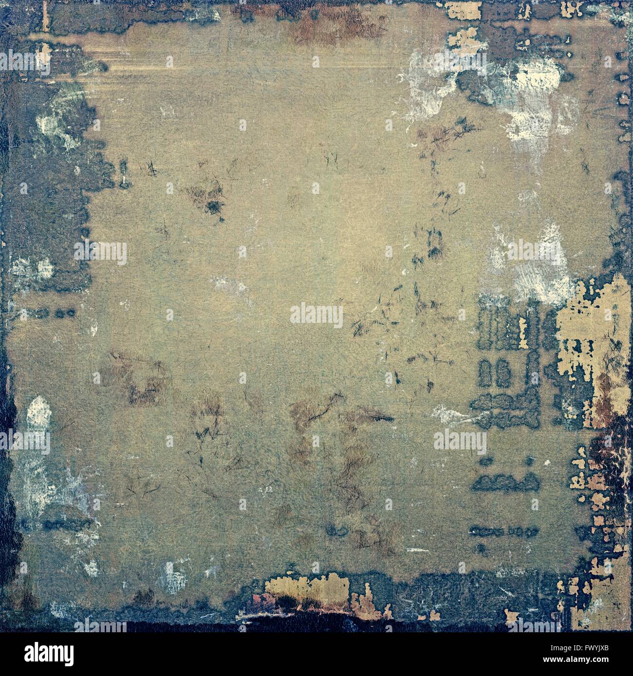 Grunge retro texture, aged background with vintage style elements and ...