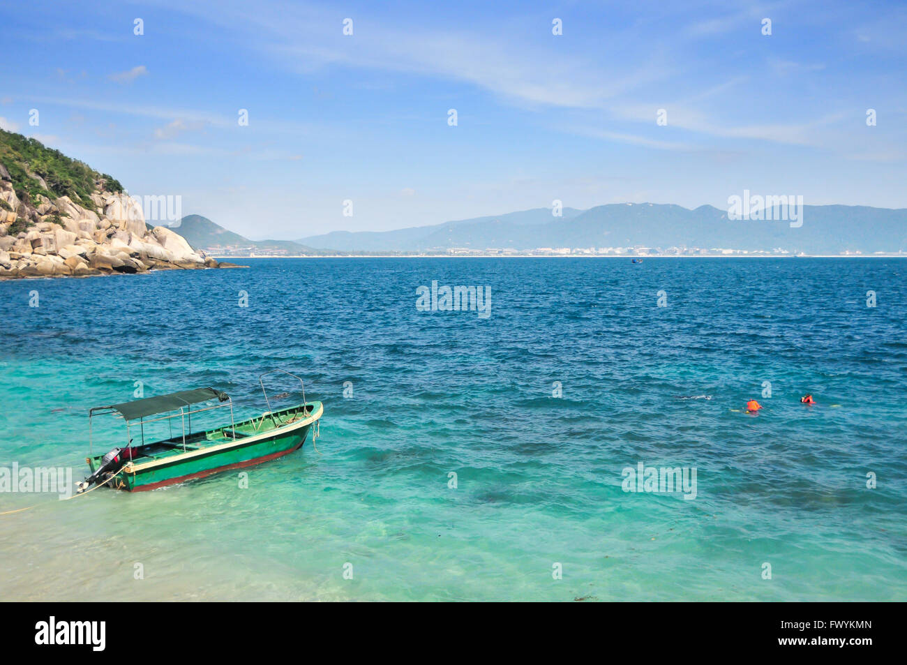 Sanya, Hainan Province, the beautiful beach scenery Stock Photo - Alamy