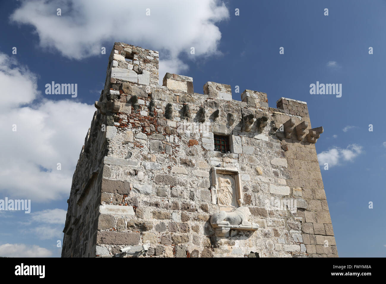 Tower of Bodrum Castle in Aegean Turkey Stock Photo - Alamy