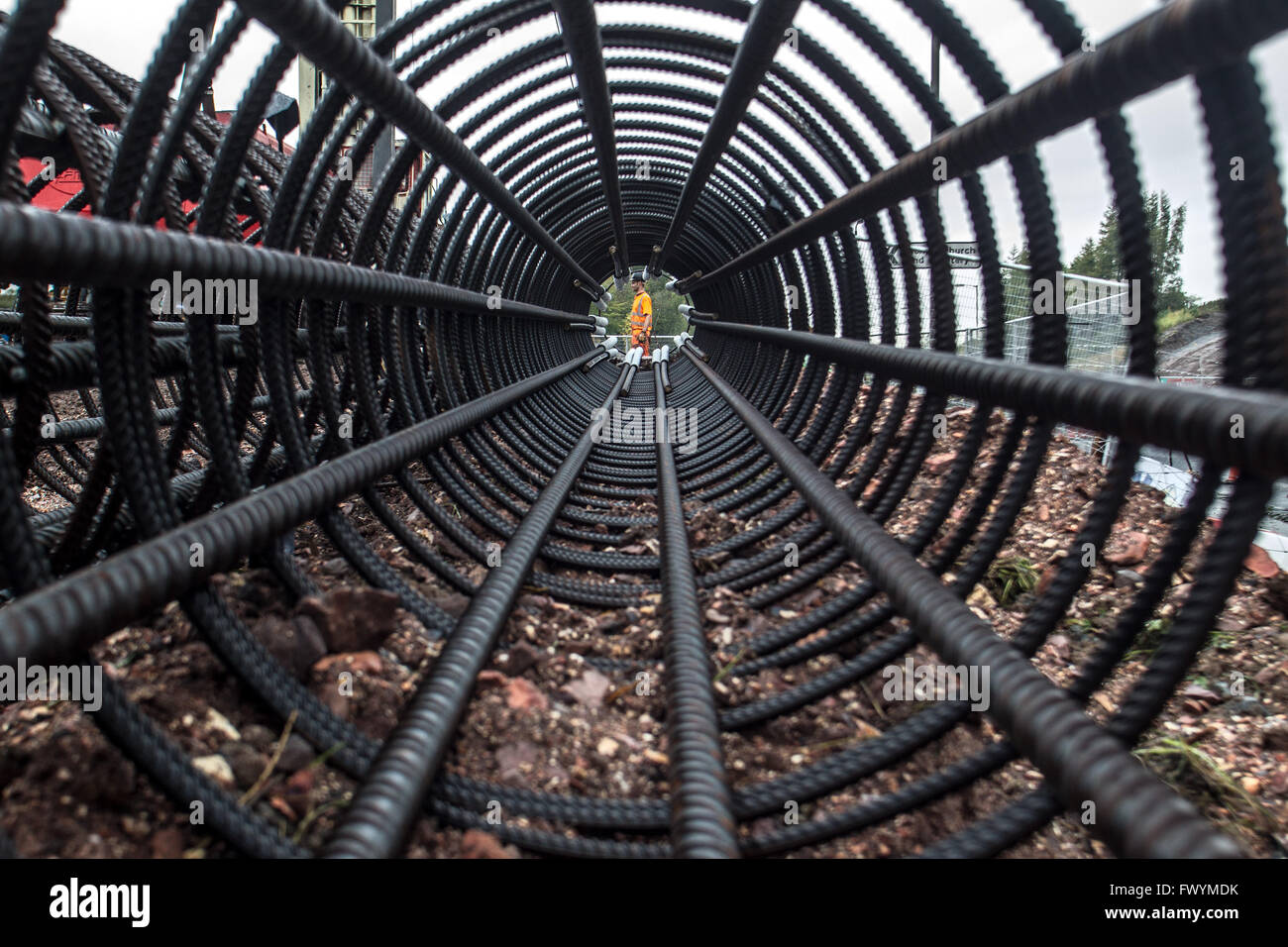 Borders Railway Construction Stock Photo - Alamy