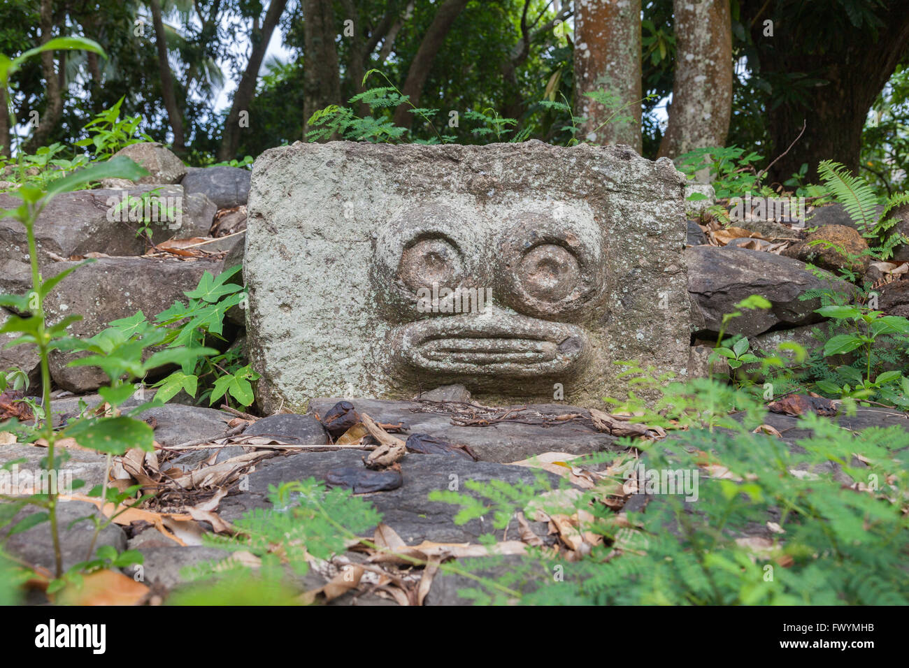 Tohua Mauia, Ua Pou Stock Photo - Alamy