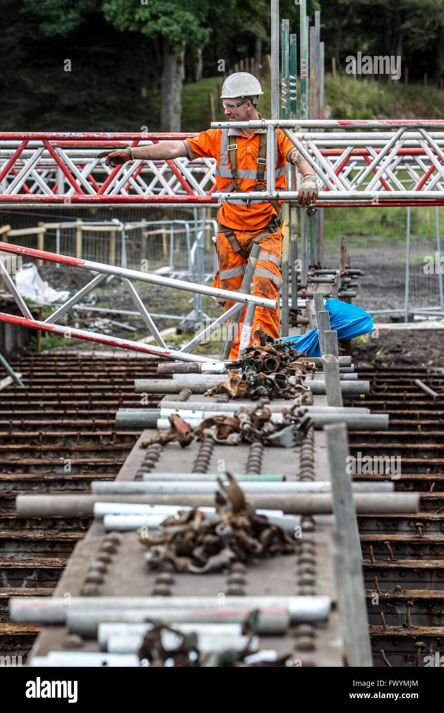 Borders Railway Construction Stock Photo - Alamy