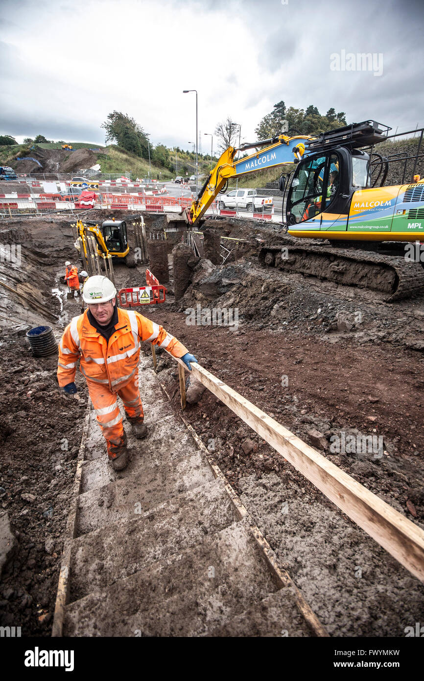 Borders Railway Construction Stock Photo - Alamy