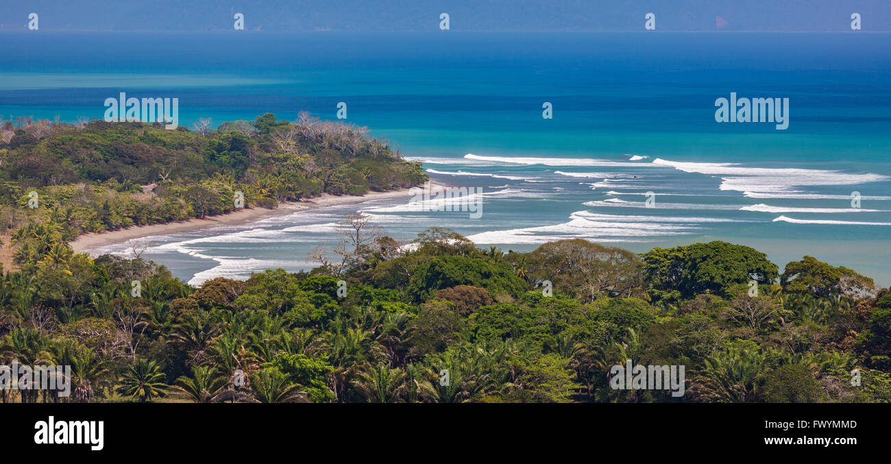 OSA PENINSULA, COSTA RICA - Waves and surf of Pacific Ocean, at ...