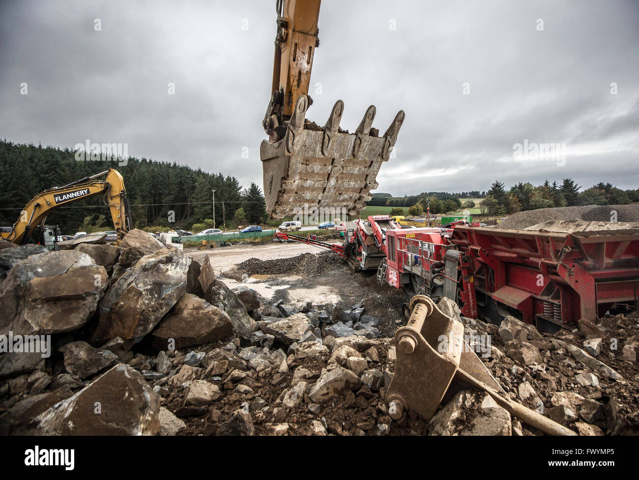 Borders railway construction hi-res stock photography and images - Alamy