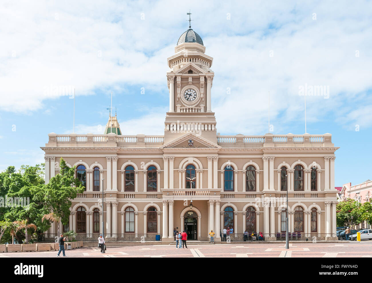 City hall and the market square of port elizabeth hi-res stock ...