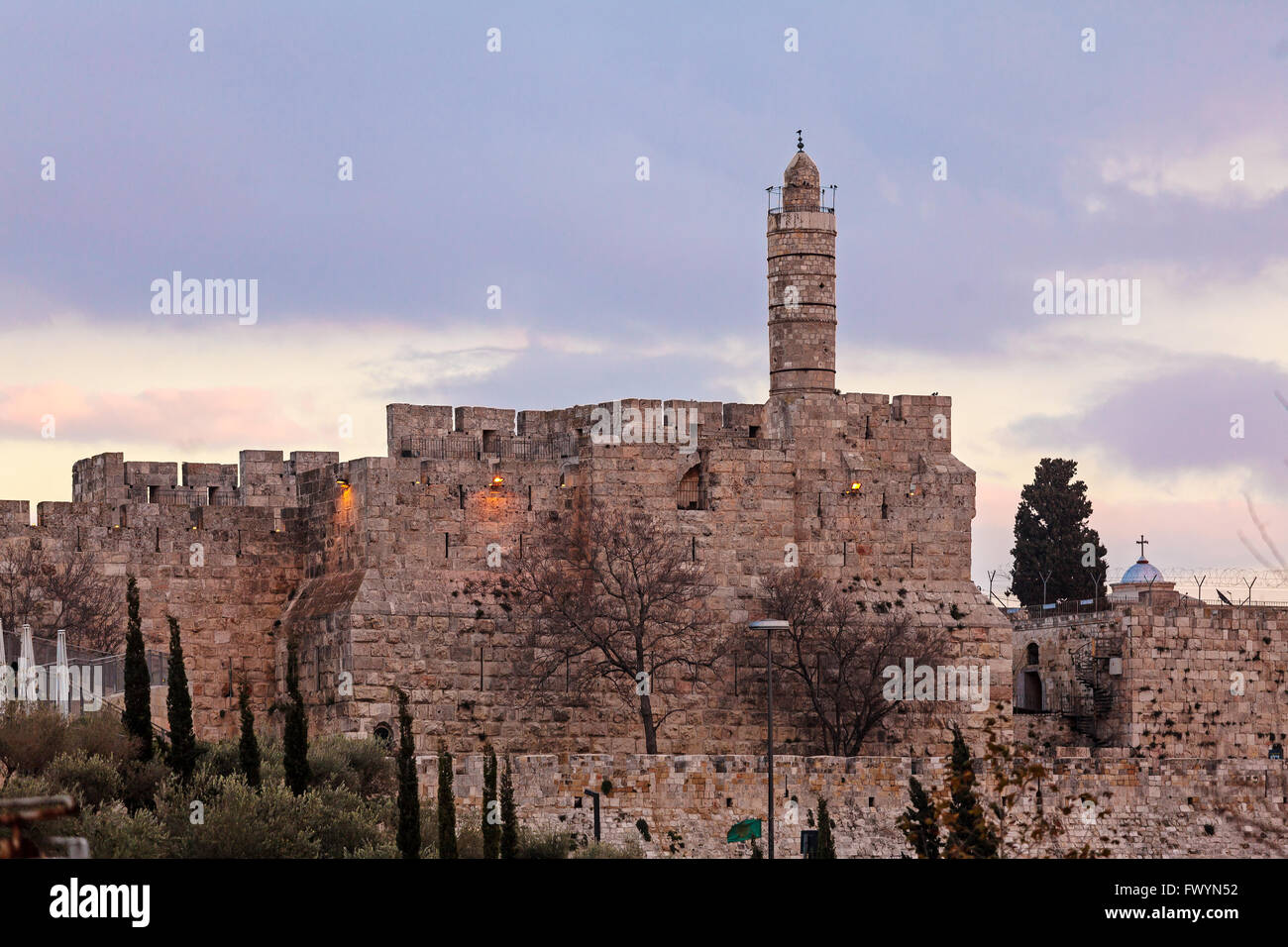 Ancient Citadel inside Old City, Jerusalem, Israel Stock Photo - Alamy