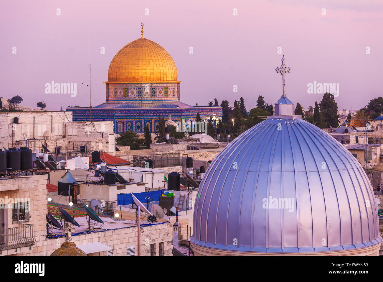 Jerusalem Old City and Temple Mount, Israel Stock Photo - Alamy
