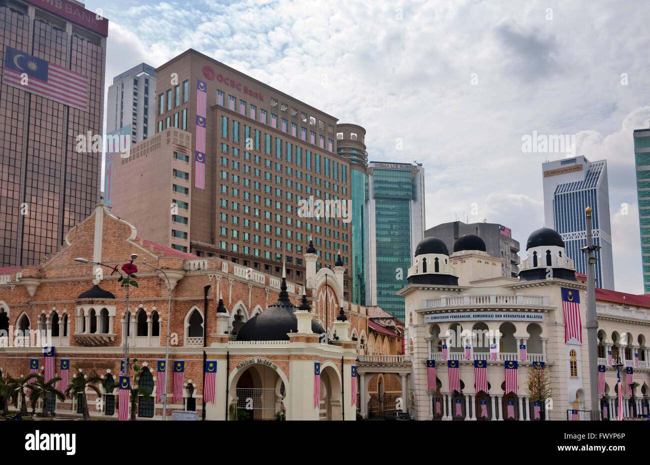 Dataran Merdeka, symbol of Independent Square, and high rises in ...