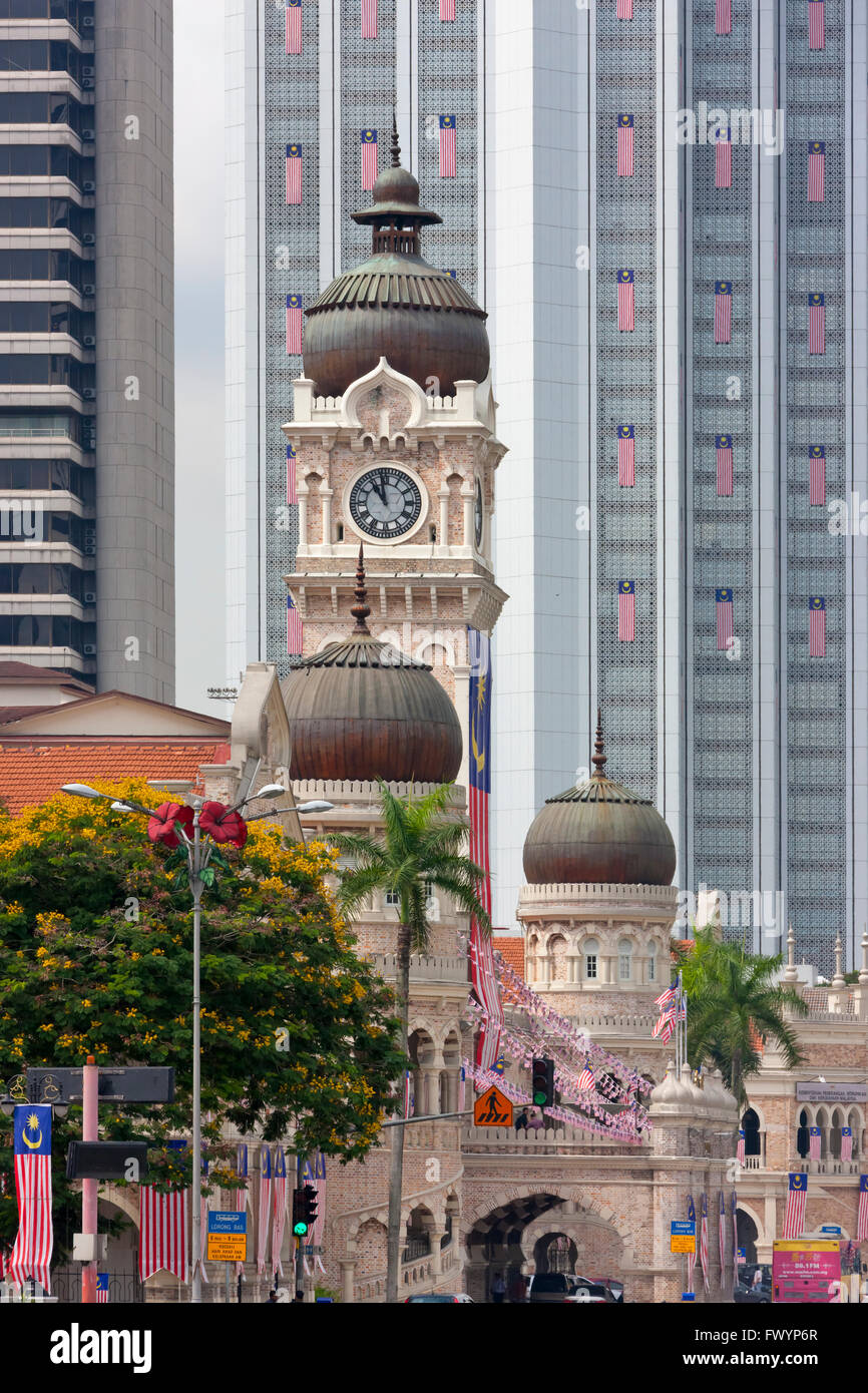 Dataran Merdeka, symbol of Independent Square, and high rises in ...
