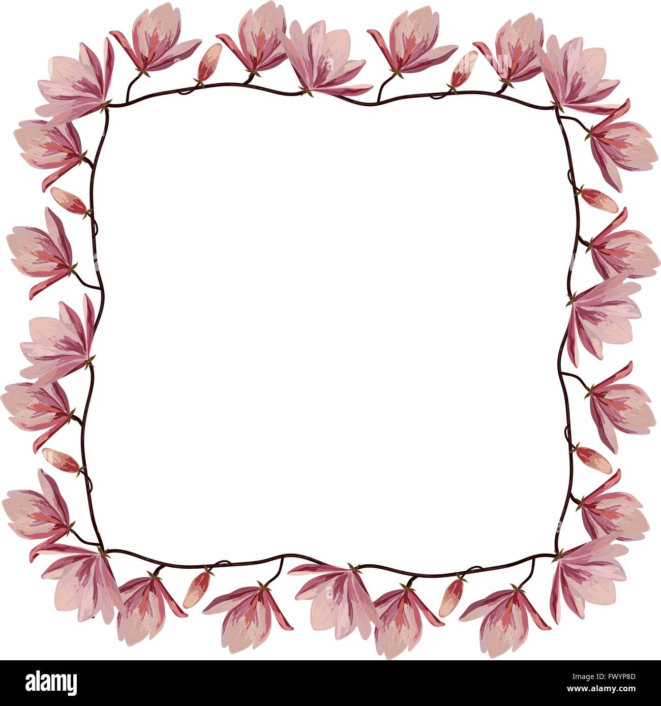 Beautiful corner frame delicate Stock Vector Images - Alamy